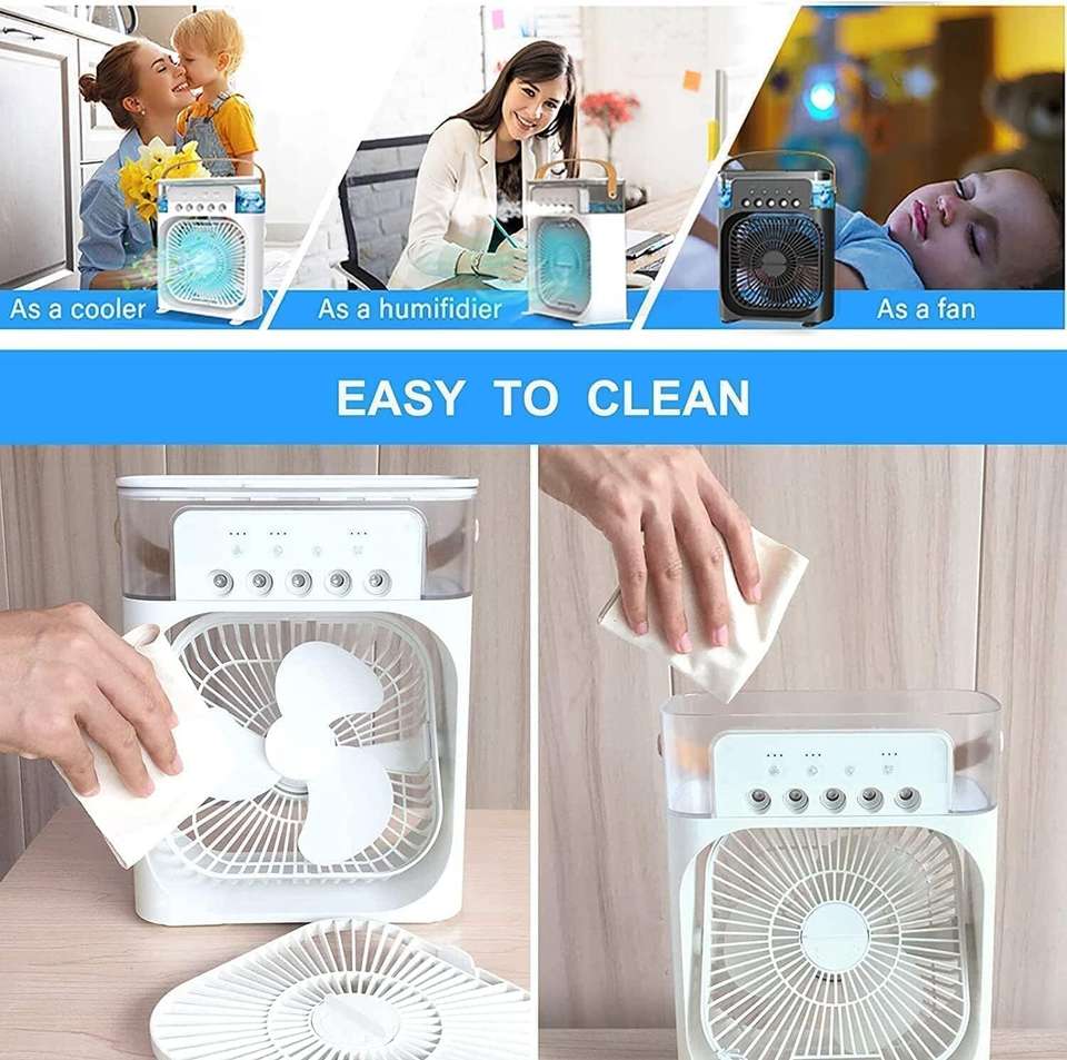 JTG Mini Cooler Rechargeable Air Conditioner Water Cooler Small AC for ...