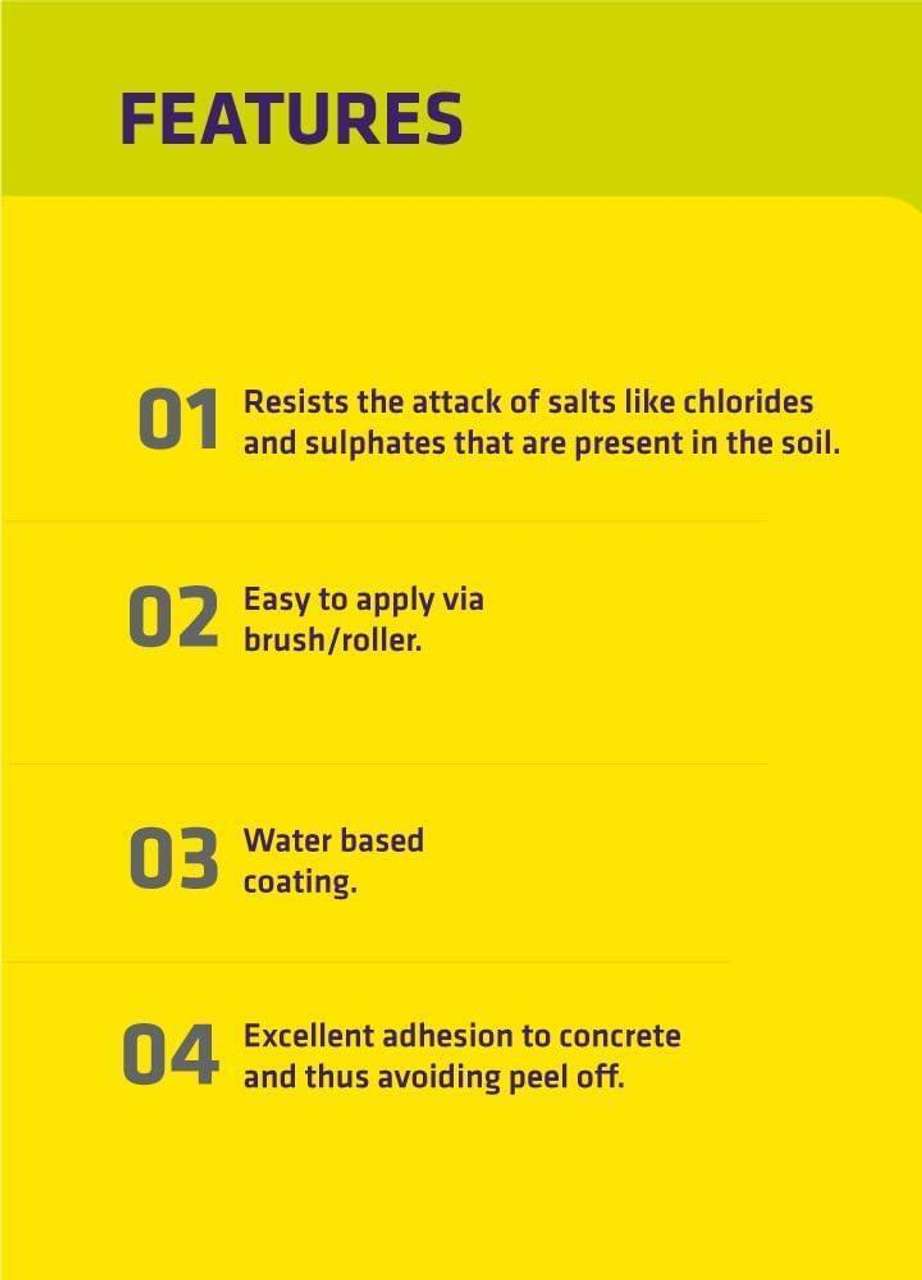 Dr. Fixit BITUFIX Ground Waterproofing, Damp Proof Footing Masonry Wall ...