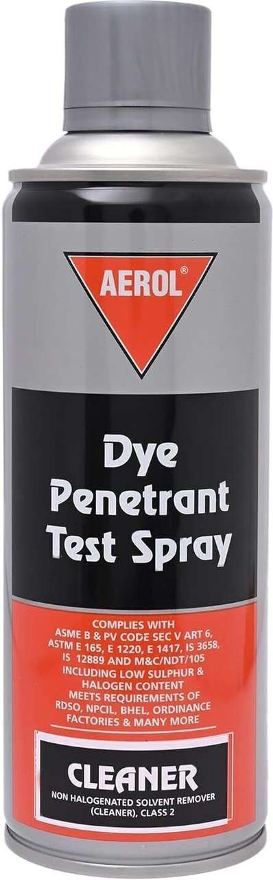 Aerol Dye Penetrant Test (DPT) Spray Kit Dye Penetrant, Developer ...