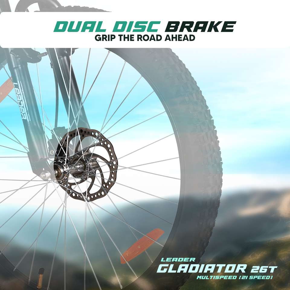 LEADER Gladiator Multi Speed (21 Speed) Cycle with Front Suspension and ...