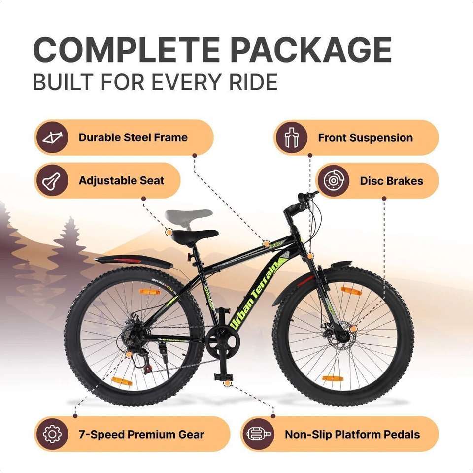 Urban Terrain Galaxy 26T Max Geared High Performance MTB Cycles For Men ...