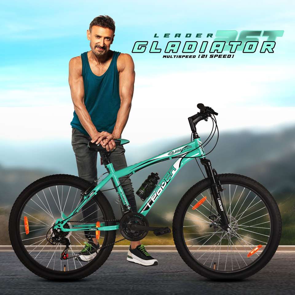 LEADER Gladiator Multi Speed (21 Speed) Cycle with Front Suspension and ...