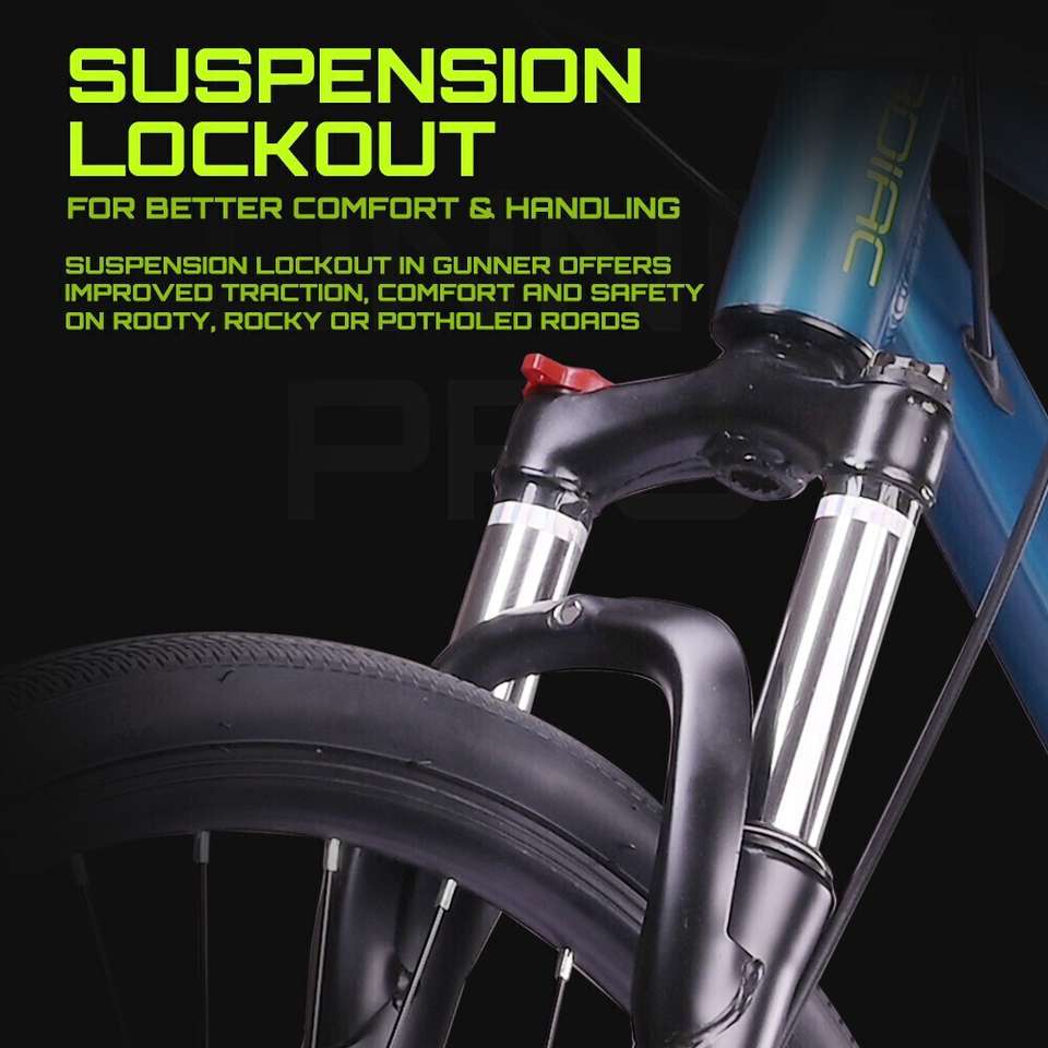 CRADIAC GUNNER PRO|6061 ALLOY FRAME |LOCKOUT SUSPENSION|700C|shimano ...