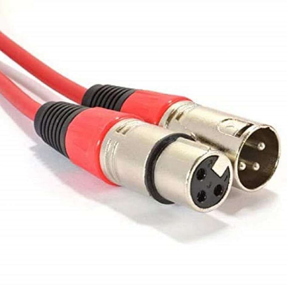 GADGEETI Mono Audio Cable 3 m Microphone Cable XLR Male to Female ...