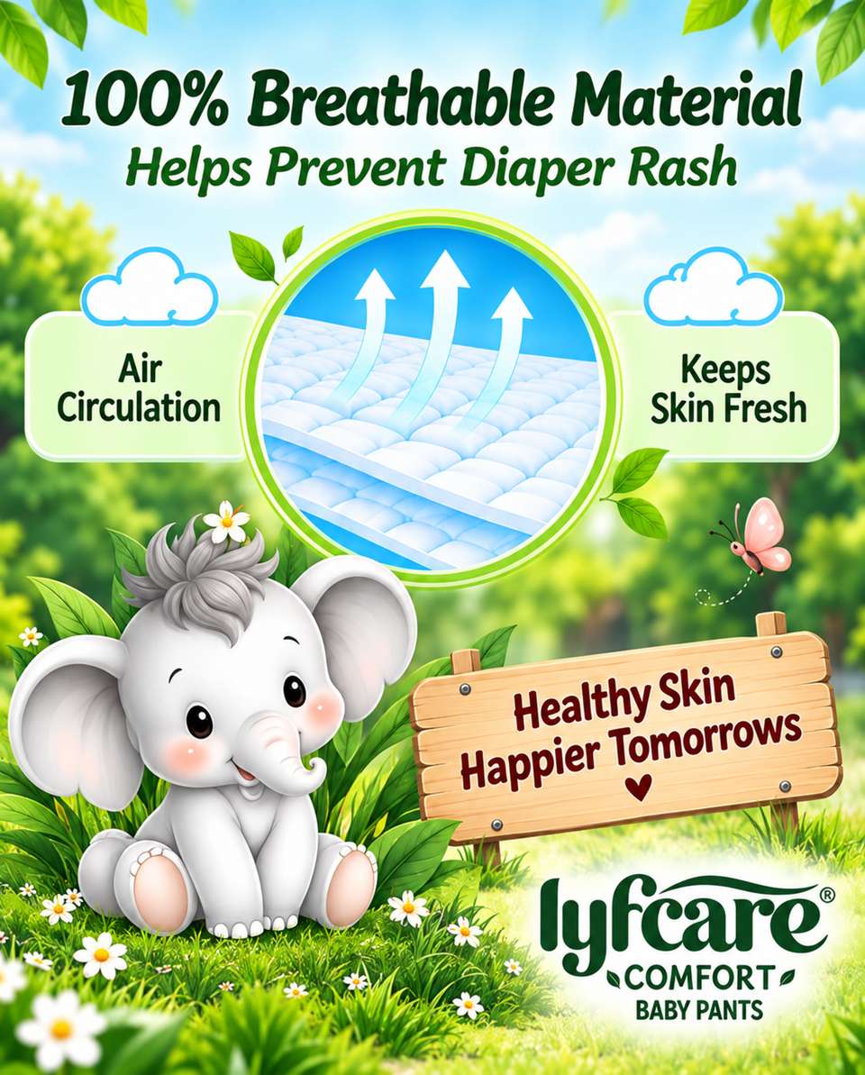 lyfcare Baby Diaper Pants, Leakage Protection & Super Absorbency ...