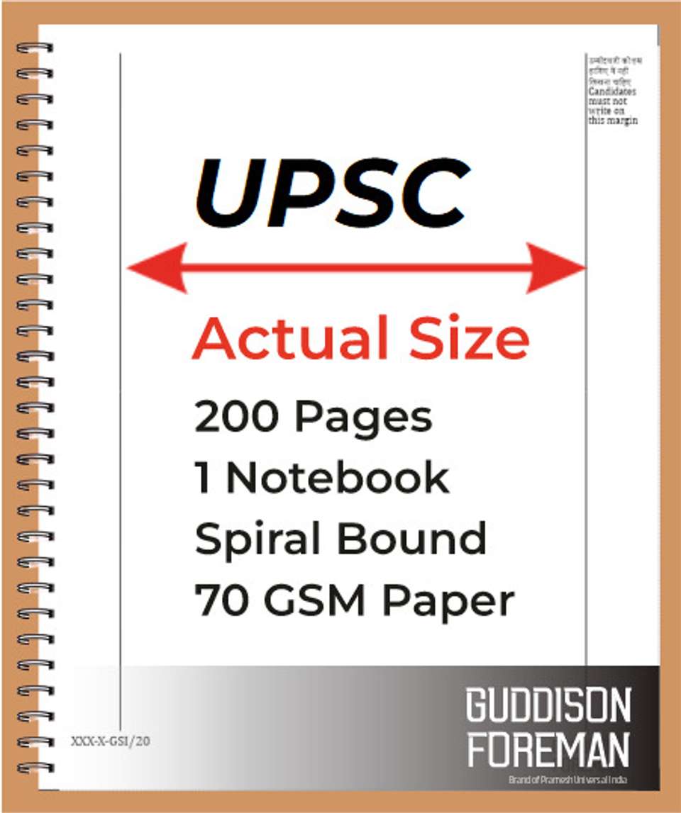 Guddison Foreman UPSC Notebook Regular Notebook UPSC 200 Pages Price in ...