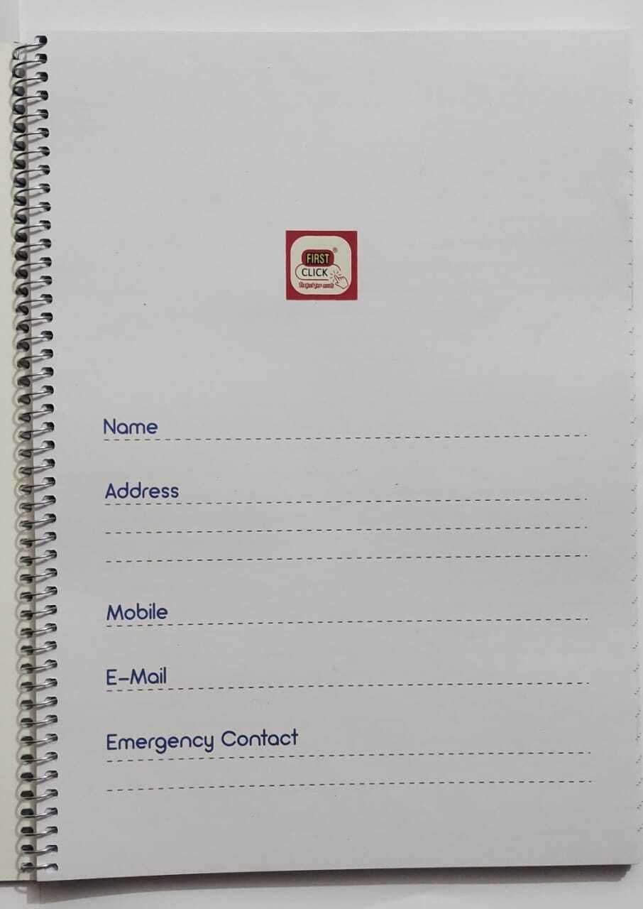 First Click A4 SPIRAL NOTEBOOK 6-in-1 Multi Subject NOTE BOOK A4 ...