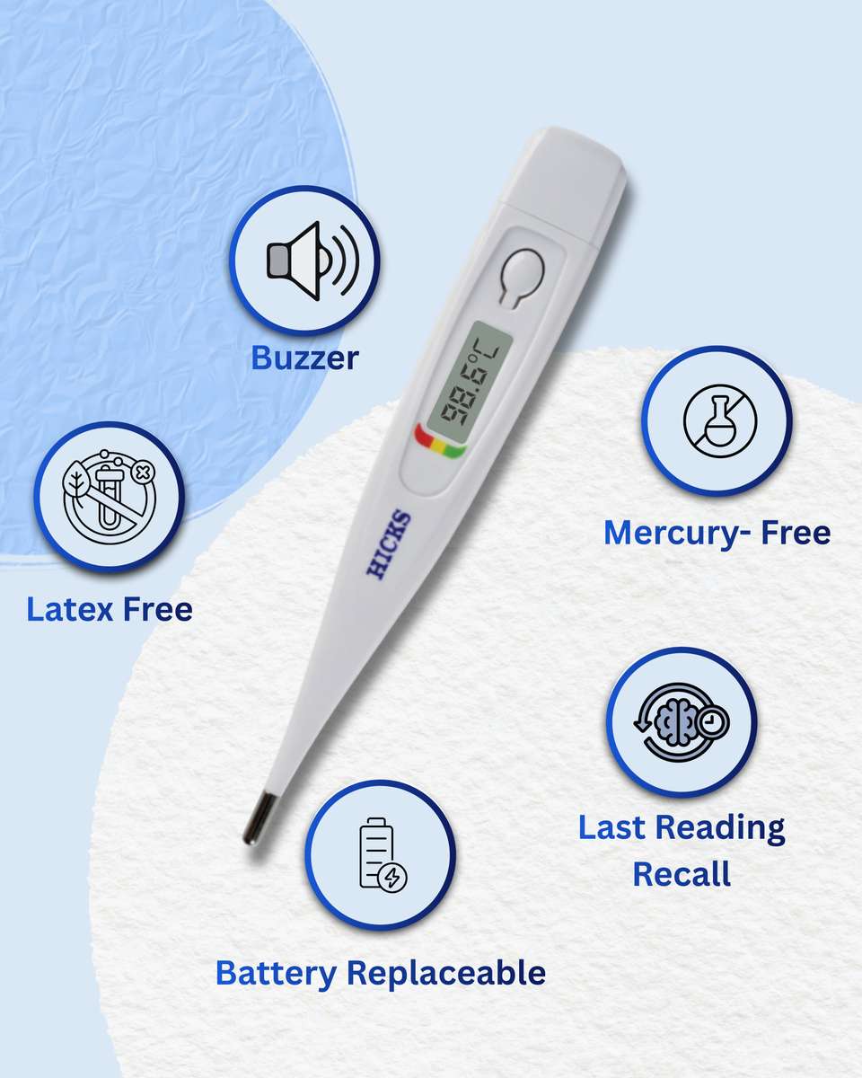 Hicks DMT 416 Fast Read Digital Thermometer with Memory and Beeper ...