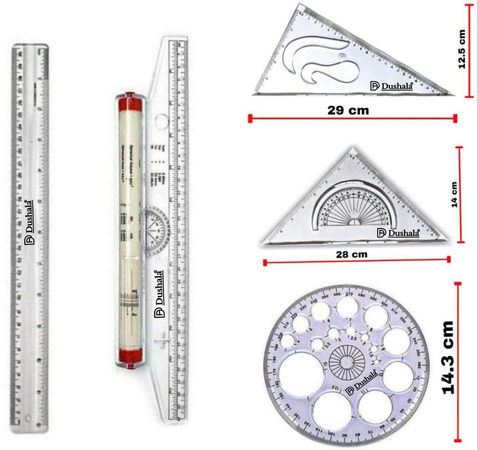 DHAVLO Engineering Drawing Kit, Mini Drafter, Sheet Holder Box ...