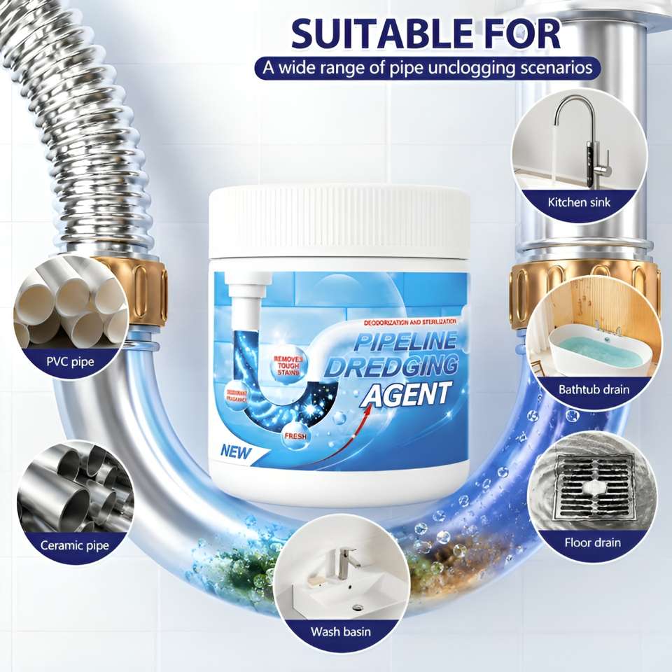 A D SOLANKI Pipeline Dredging Agent Drain Cleaner Powerful Pipe & Sink ...