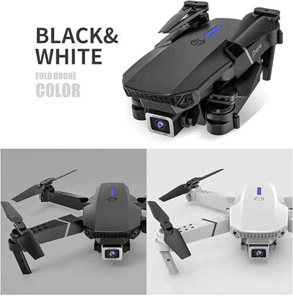 FLYZEN E88 Pro Dual 4K Lens with FPV Streaming & LED Navigation Lights ...