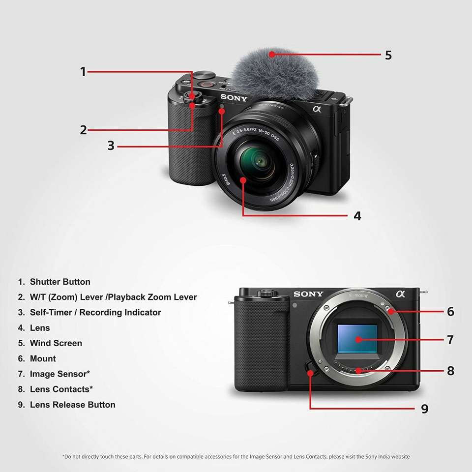 SONY ZV-E10L Vlogger Kit Mirrorless Camera Body with 16-50mm Lens ...