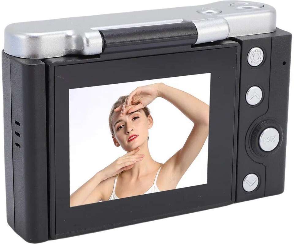 dkian flip screen camera 4K Ultra HD Photography 12MP Rechargeable ...