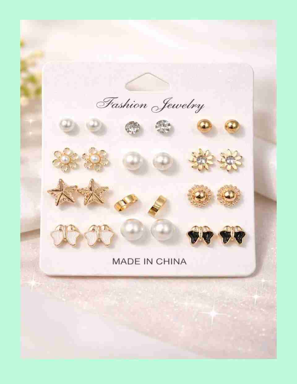 Flipkart.com - Buy VEENA JEWELLERY Minimalist Gold Earrings Set Simple ...