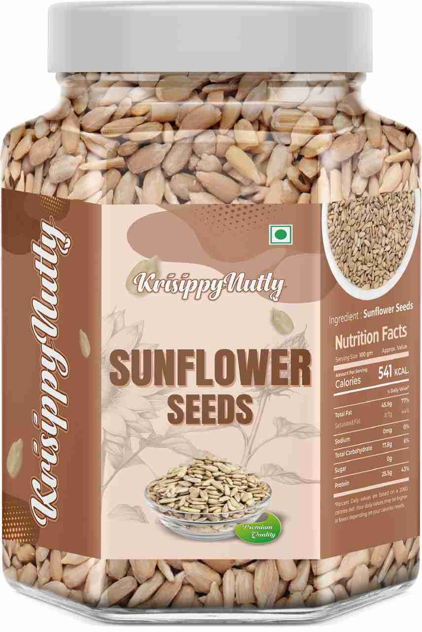 KrisippyNutty Sunflower Seeds for Eating | High in Protein and Fibers ...
