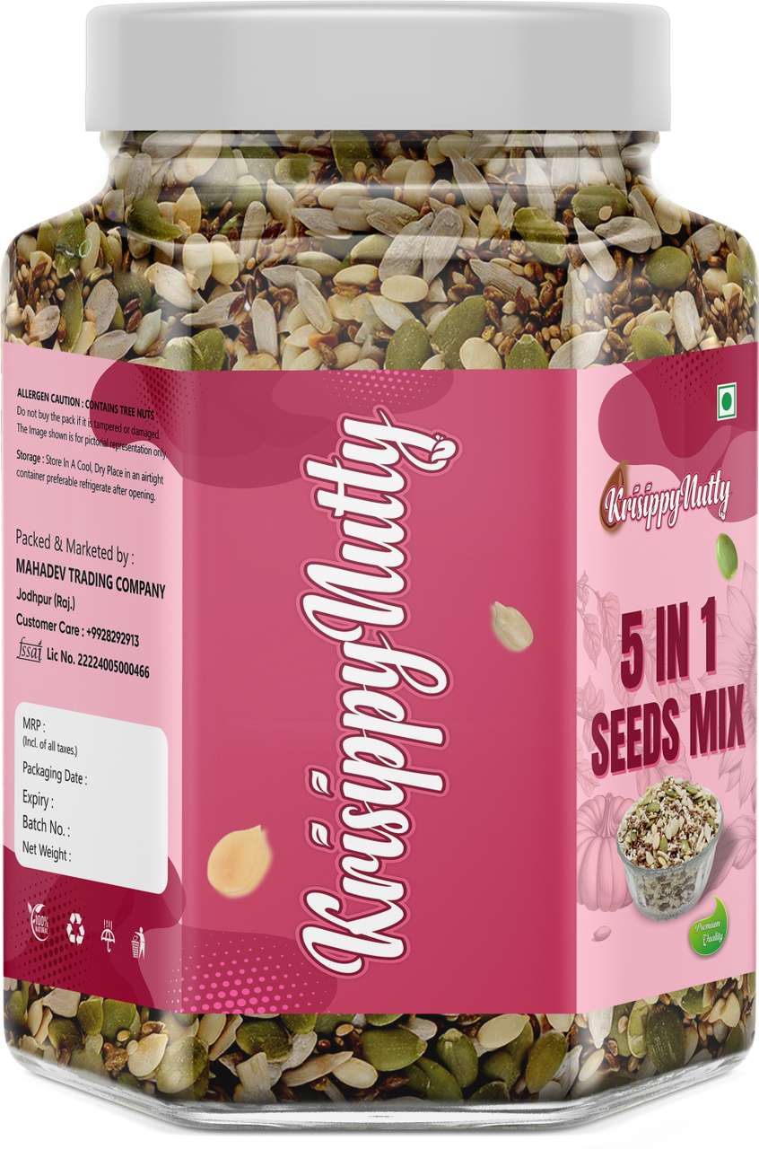 KrisippyNutty Raw Mix Seeds for Immunity Booster ( Brown Flax Seeds ...