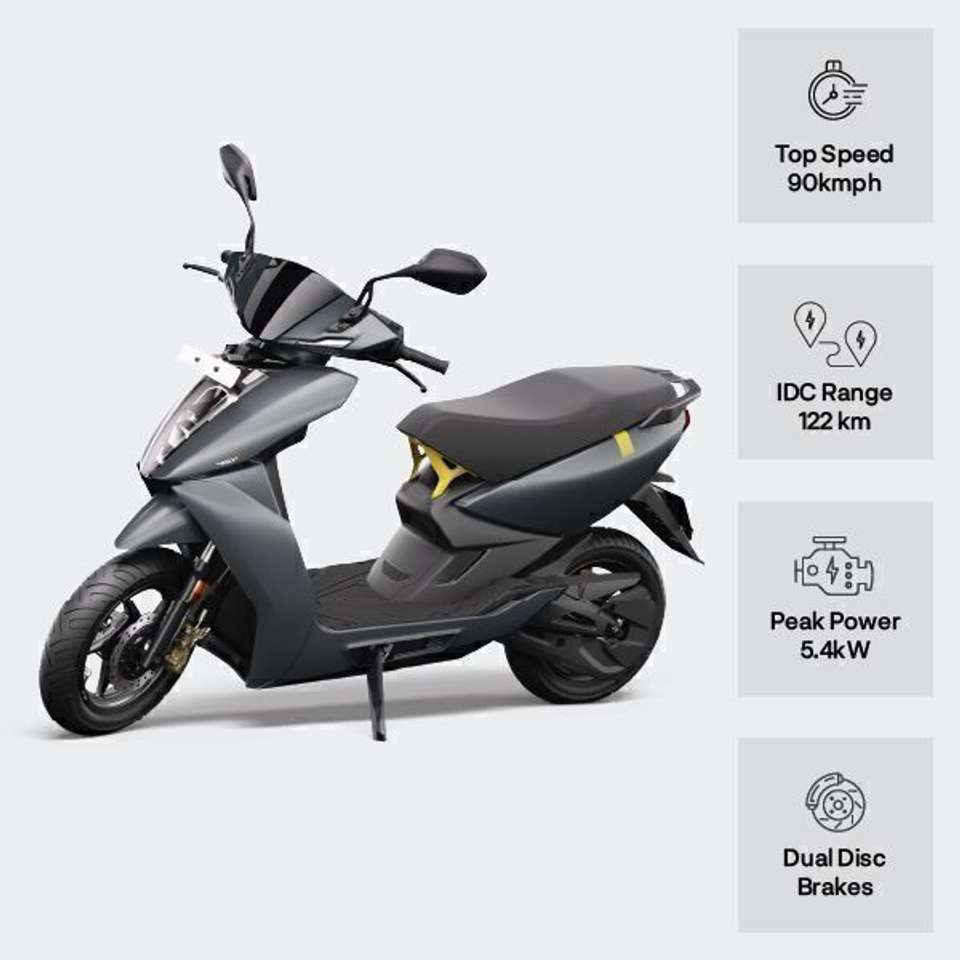 Ather 450S 122KM IDC range with Ather Stack Pro Booking for Ex-Showroom ...