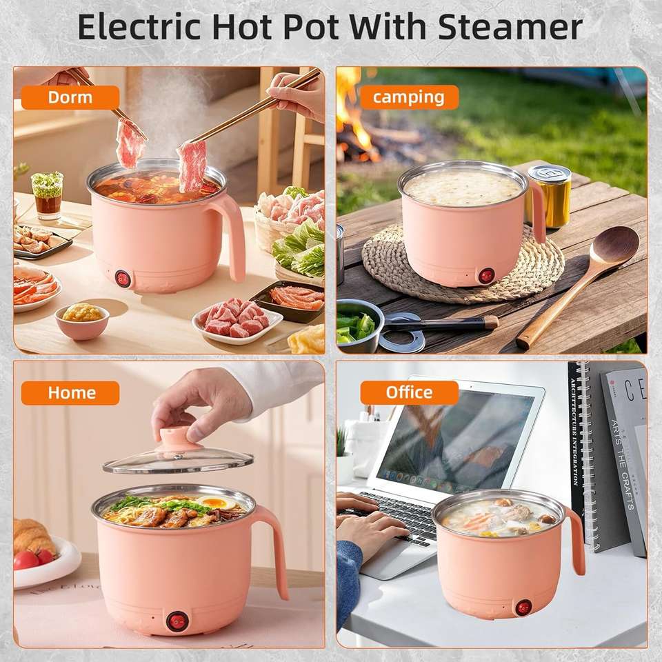 ASTROMETRIC 1.5L Multi-Function Electric Stainless Steel Mini Cooking ...