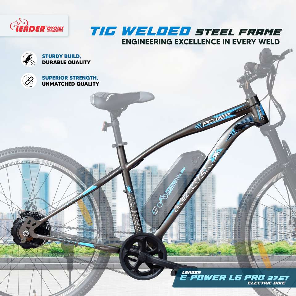 LEADER E-Power L6 Pro 27.5T Electric Cycle | Dual Disc Brakes & Front ...