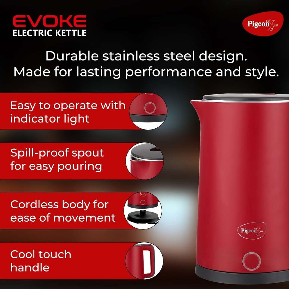 Pigeon Evoke Electric Kettle Price in India - Buy Pigeon Evoke Electric ...