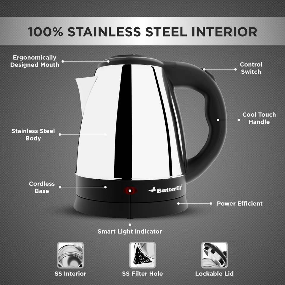 Butterfly EKN Electric Kettle Price in India - Buy Butterfly EKN ...