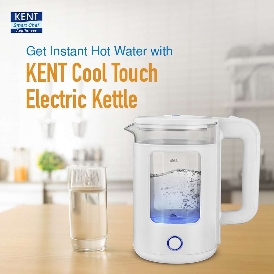 KENT Cool Touch Glass Electric Kettle Price in India - Buy KENT Cool ...