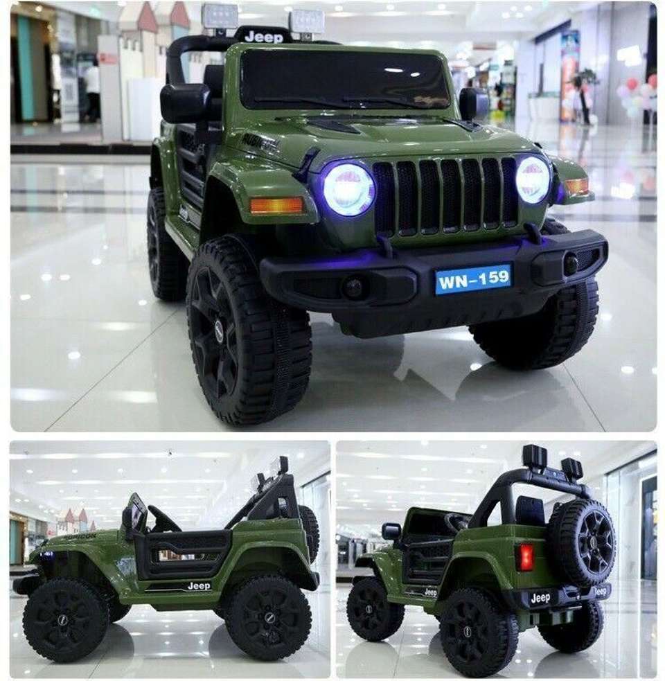 CLAYBORN WN159 GREEN (1-8Yrs) Battery ride on kids car Jeep Battery ...