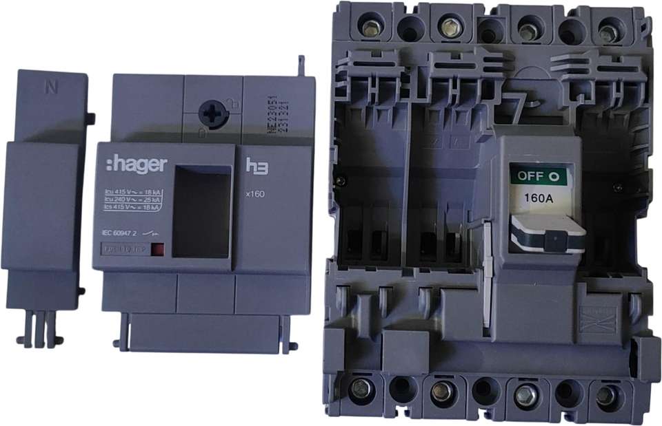 Hager 4 POLE 160A MCCB HDA161Z MCB Price in India - Buy Hager 4 POLE ...