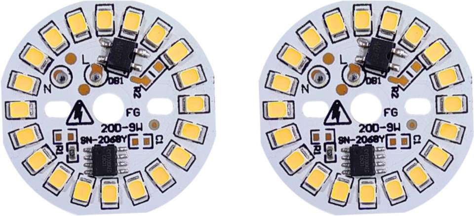 electro 5Pcs 9w Warm White DOB Led Light High Brightness Direct On ...