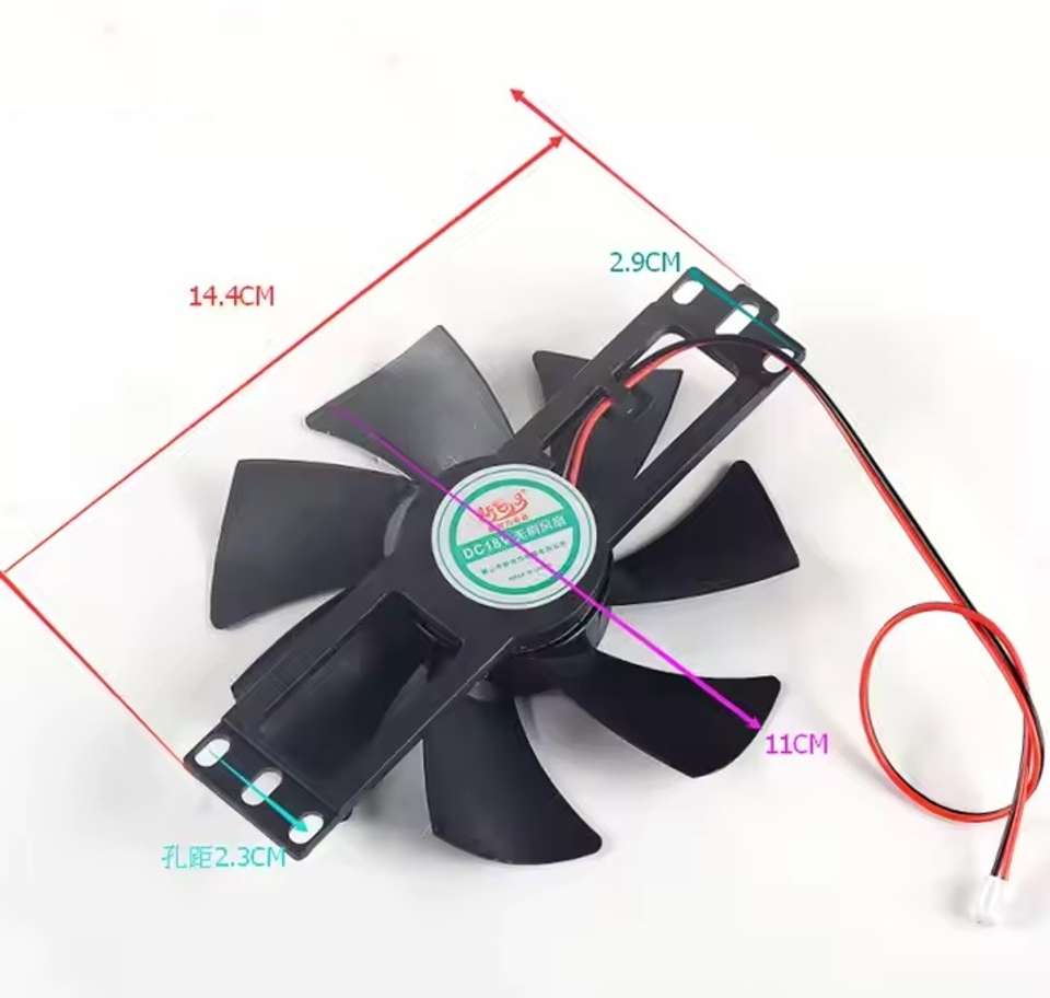 SG Flash PACK OF 2 DV 18V Plastic Blade Cooling Fan for Induction ...