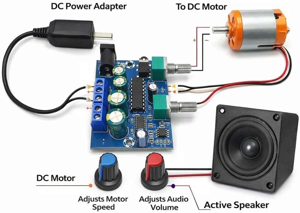 EASTRA QUALITY Gold-A058 2.1 Three channel Super Bass 12V Audio ...