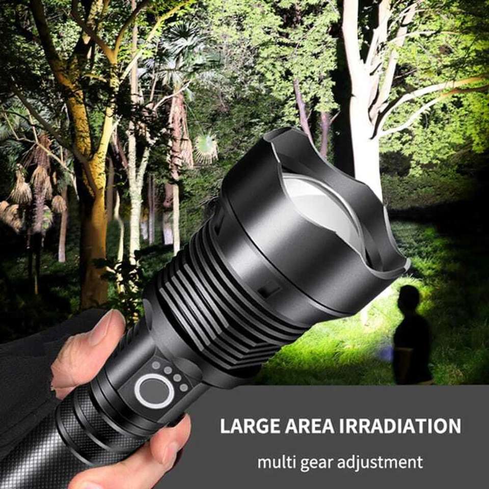 Zeno volt 375 Rechargeable LED Flashlight USB Most Powerful Waterproof ...
