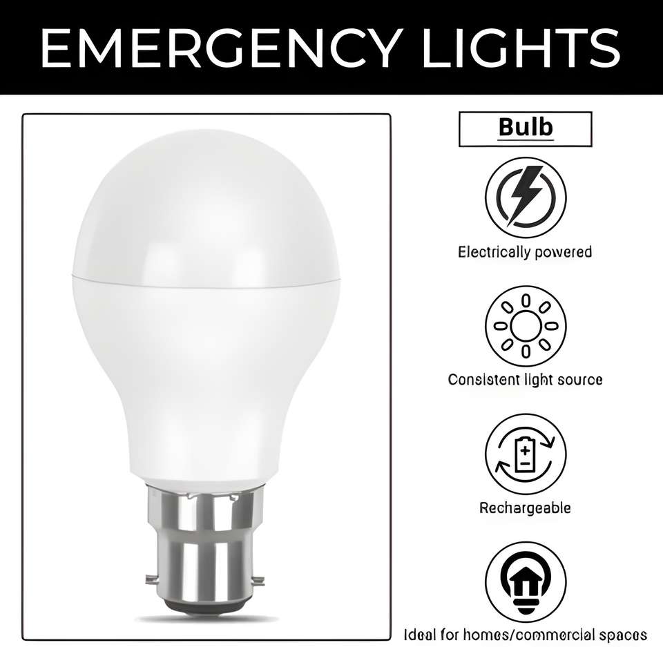 FRONY Inverter Bulb 9W LED 1200mAh battery 4 hrs emergency light Pack ...