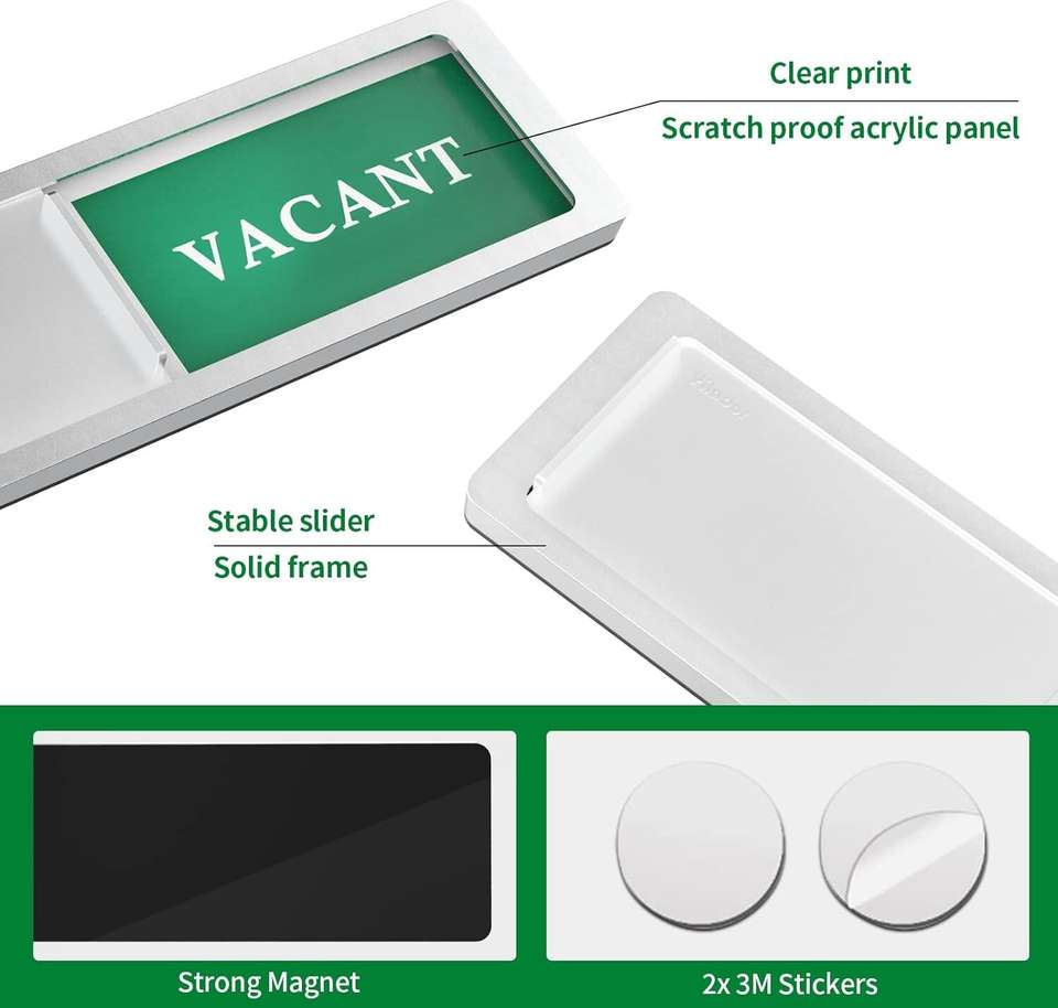 Vtake Privacy Sign Premium Vacant Occupied Sign for Home Office ...