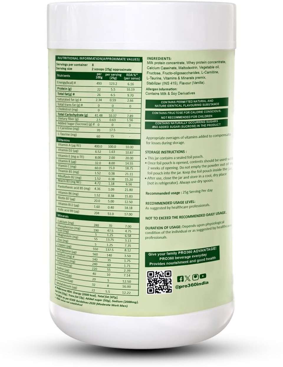 PRO360 Nephro HP High Protein Dialysis Care Supplement Powder - for ...
