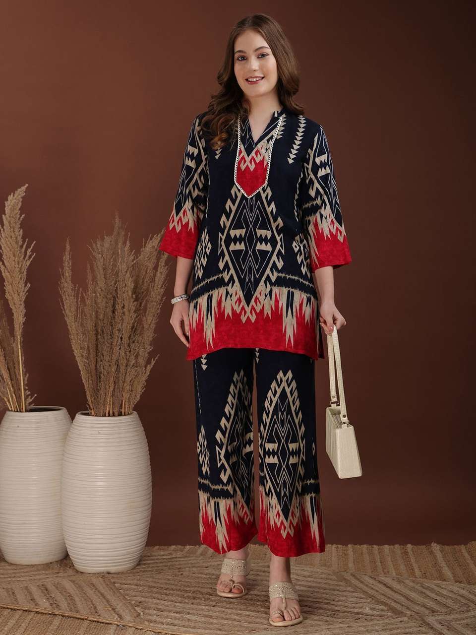 berrylicious Women Ethnic Top Palazzo Set - Buy berrylicious Women ...