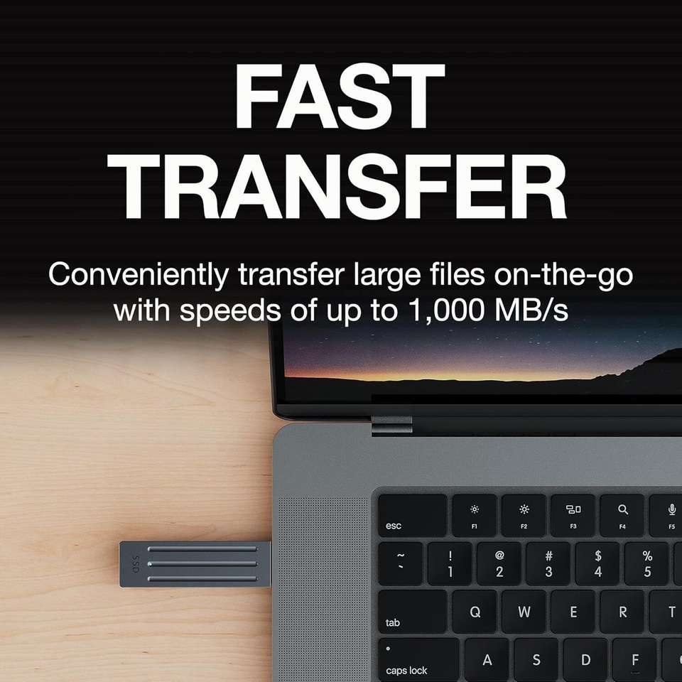 Seagate Ultra Compact 2 TB External Solid State Drive (SSD) 1000 MB/s ...
