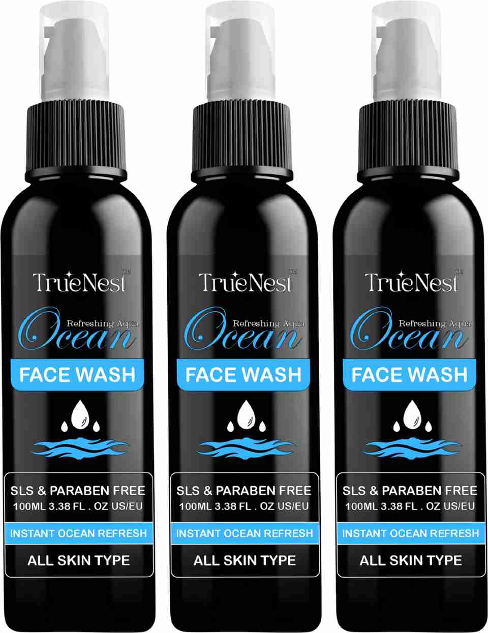 TrueNest Ocean 300ml (pack 3) | SLS & Paraben Free Face Wash - Price in ...