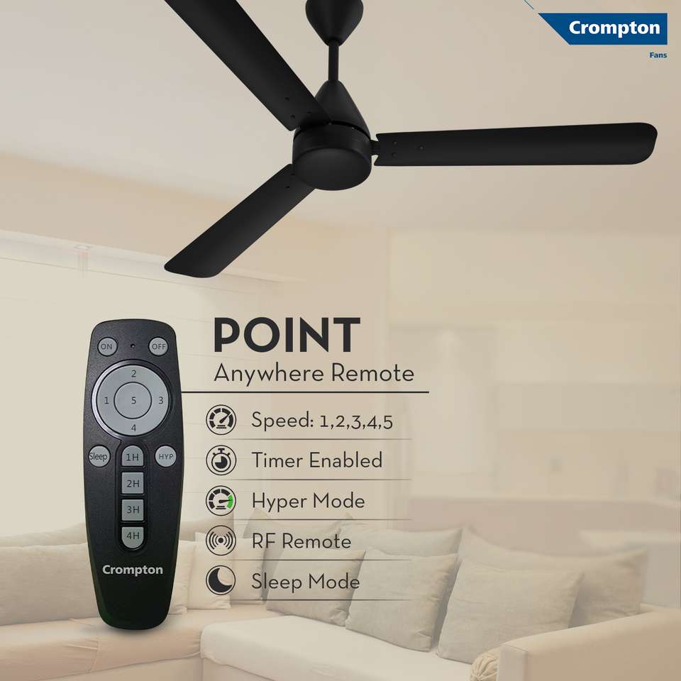Crompton Energion Hyperjet BLDC Technology Remote Control with 3 Year ...