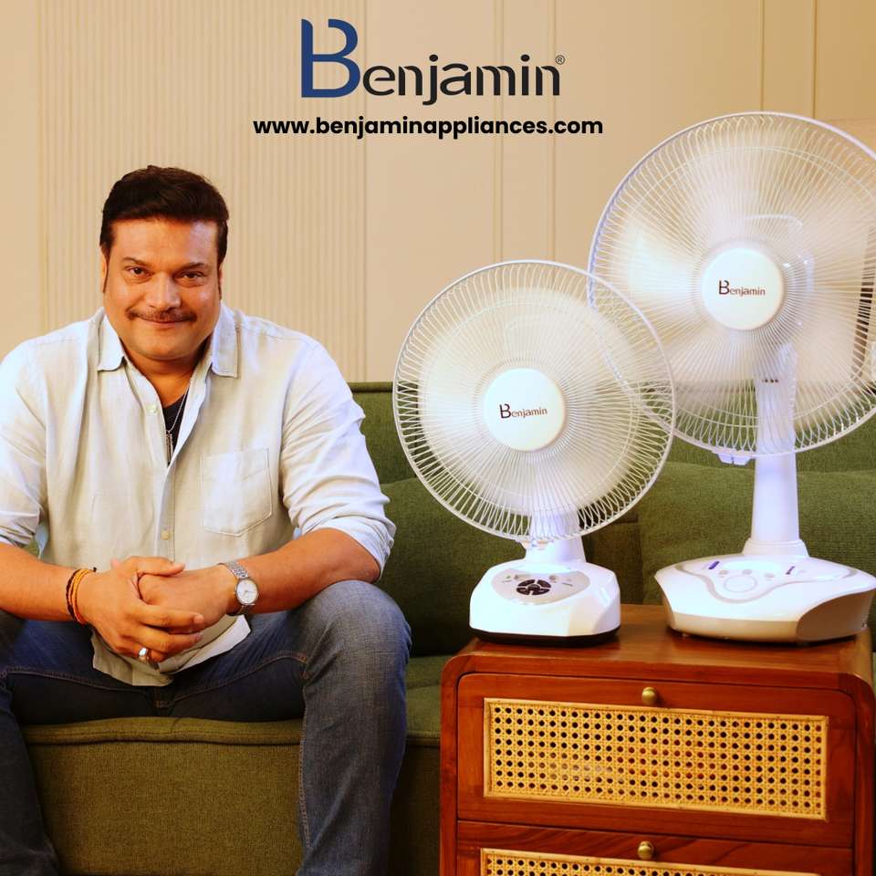 Benjamin BEN-5916BLDC AC/DC Rechargeable Battery Fan 16 Inches Blade ...