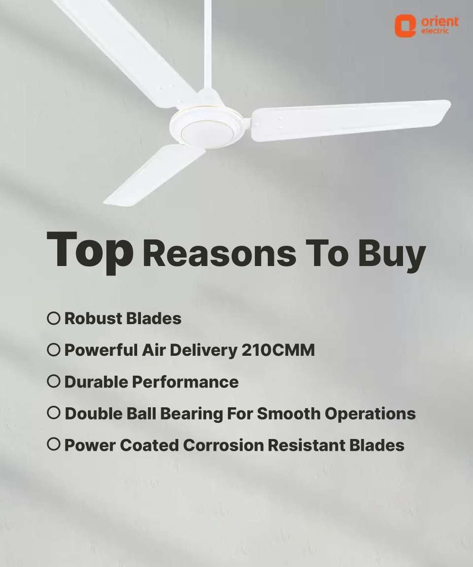 Orient Electric Ujala Air| Rust Resistant | Heavy Motor | BEE-1 Star ...