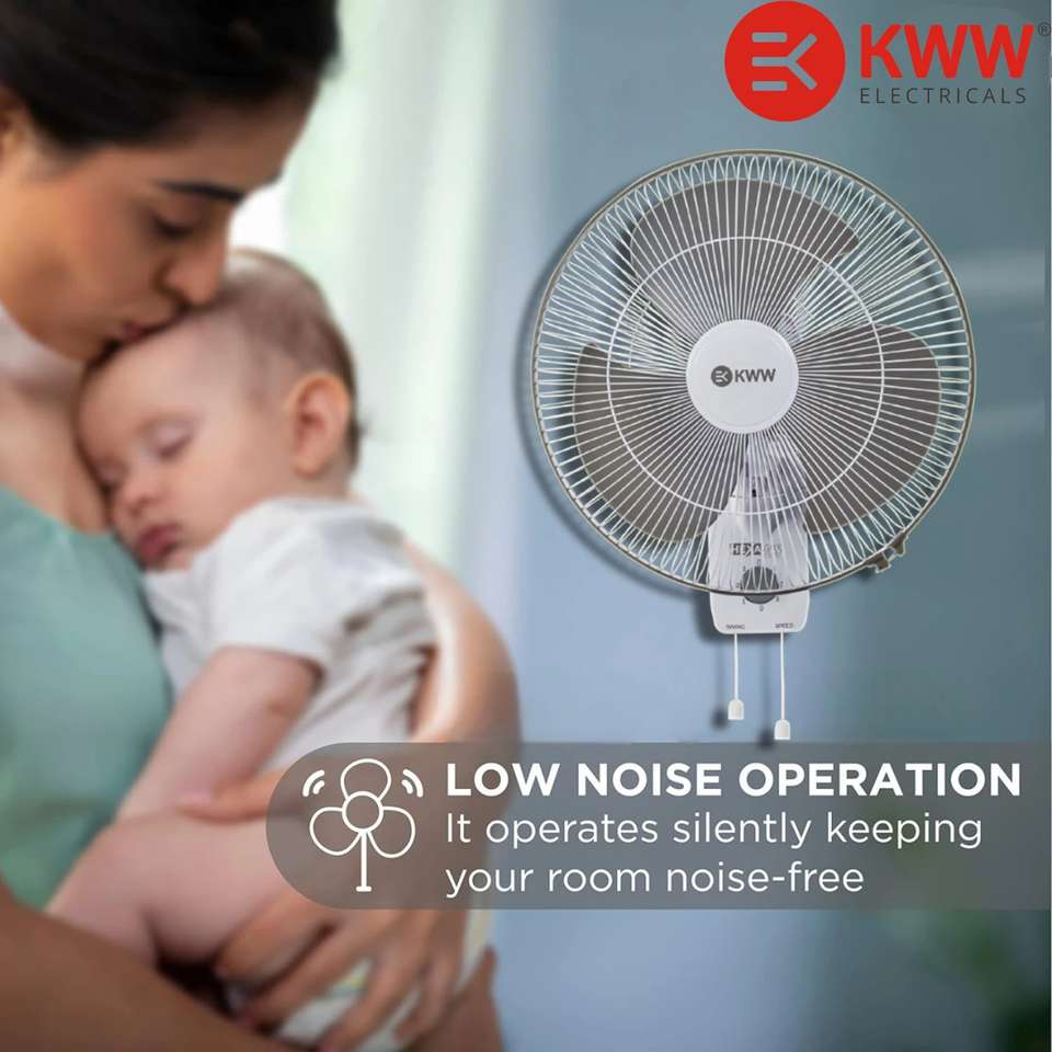 KWW HEXA HS Hi Speed Oscillating Wall Fan with Silent Operation with ...