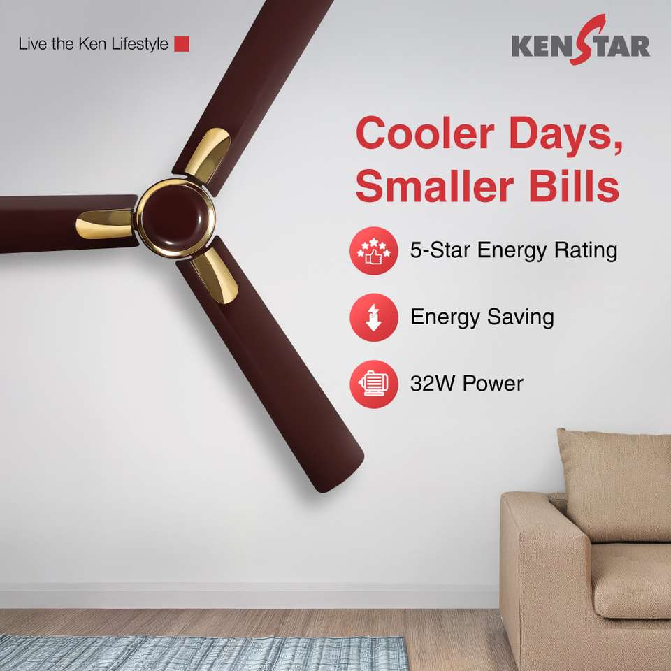 Kenstar Snow breeze with 2 Year Warranty BLDC Motor with Remote 1200 mm ...