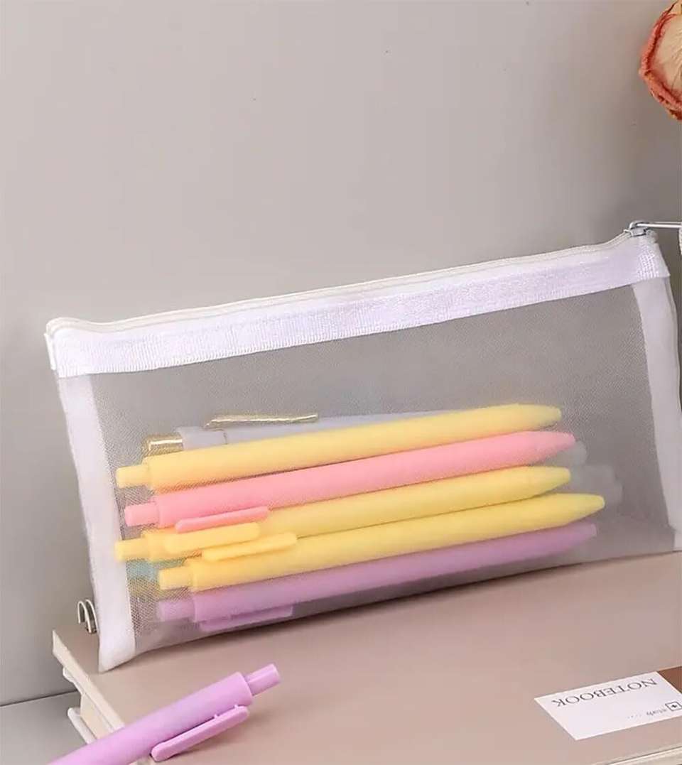 Flipkart.com | Krusan Plastic Transparent Pencil Pouch, School Pencil ...