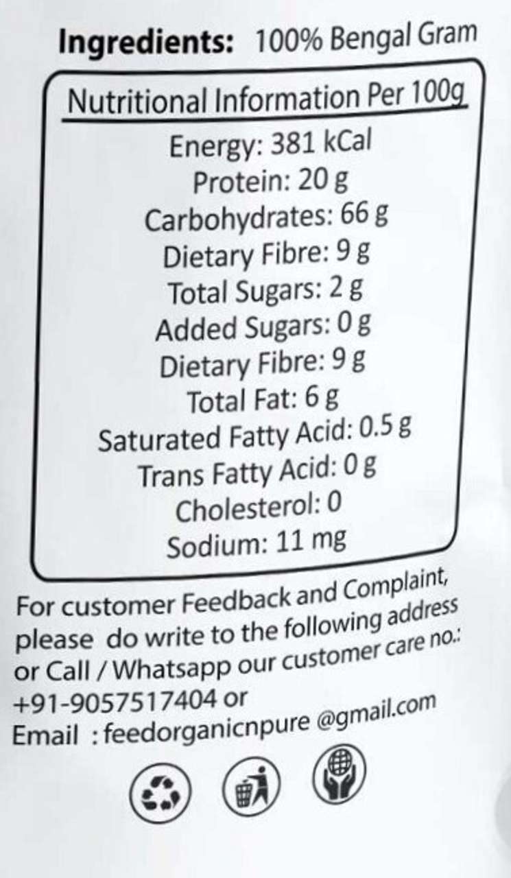 Organic and Pure Sattu Chana Sattu Powder Sattoo Flour Roasted Channa ...