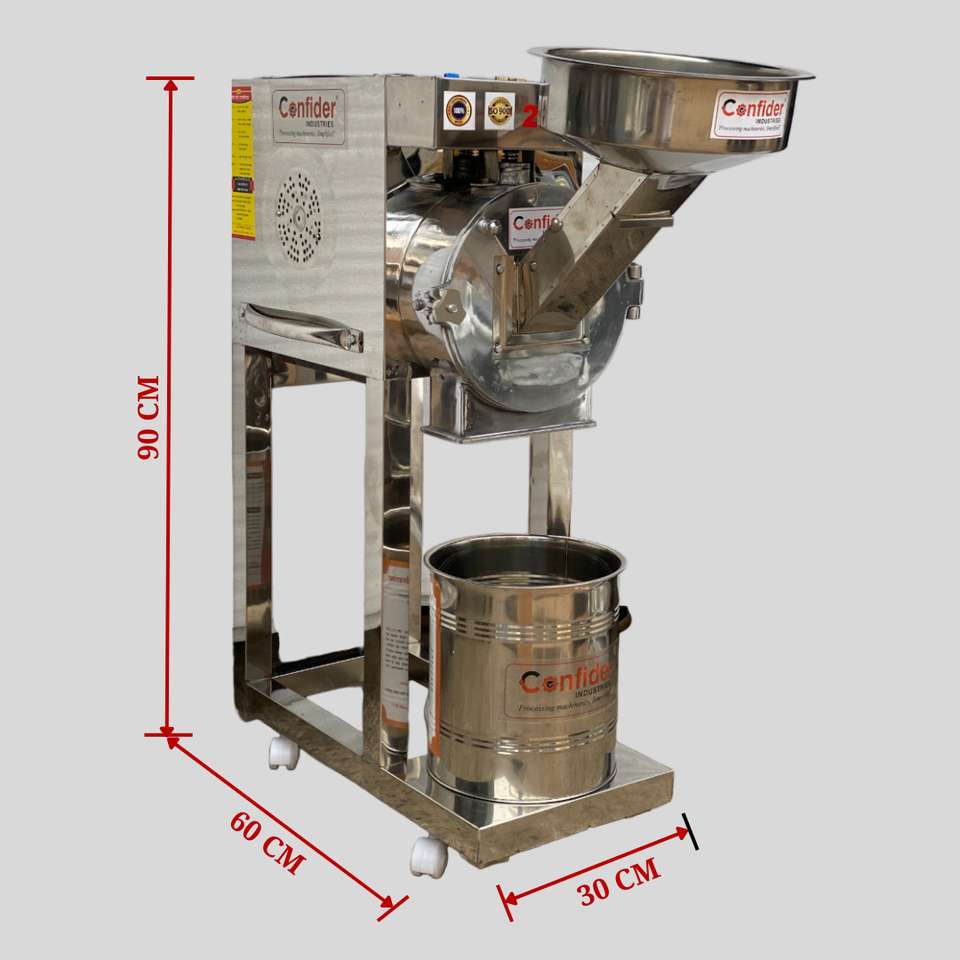 Confider 2 HP 2 in 1 Pulverizer | 2HP Atta Chakki Price | Stainless ...