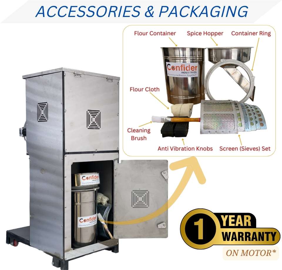 Confider industries Ultrafine Pulveriser | Stainless Steel Body | With ...