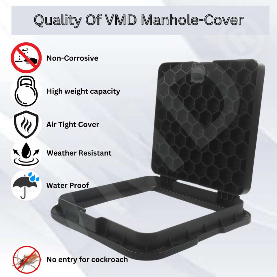Vmd Heavy Duty LOCKBLE 18"X18" Manhole Cover for Chamber|Sump|WaterTank ...