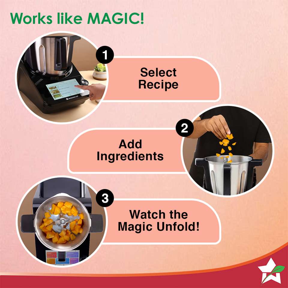 WONDERCHEF Chef Magic All-in-One Kitchen Robot 1800 W Food Processor ...