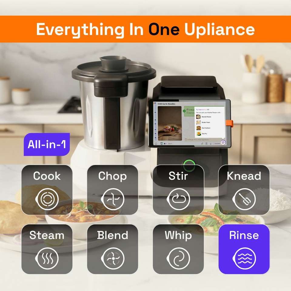 Upliance 1.0 AI Cooking Assistant, 750+ Recipes & Chop, Saute, Stir ...